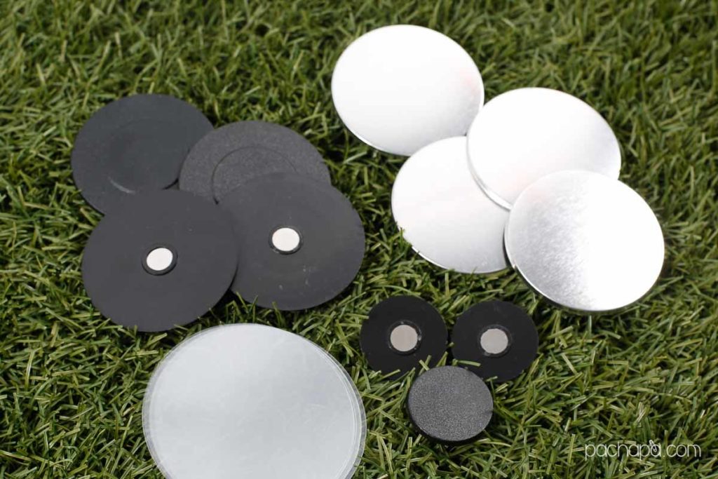 Chapas de imán para ropa simple de 59mm. | ¡Sin agujeros!