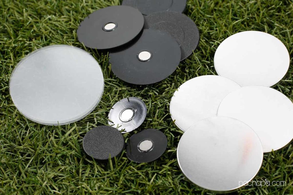 Chapas de imán para ropa simple de 59mm. | ¡Sin agujeros!