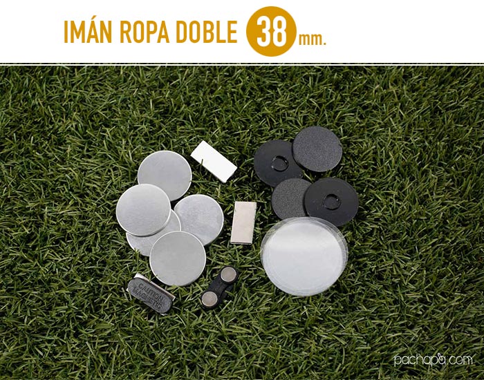 Recambios chapas de imán doble para ropa de 38mm. ¡Muy potente!