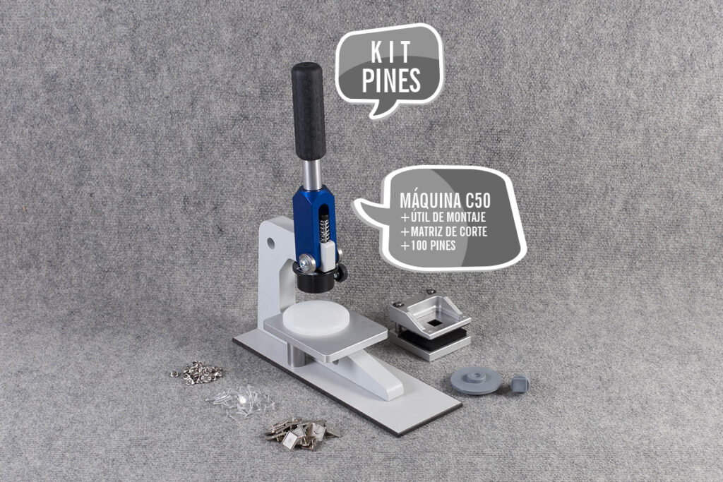 Máquina para hacer pines